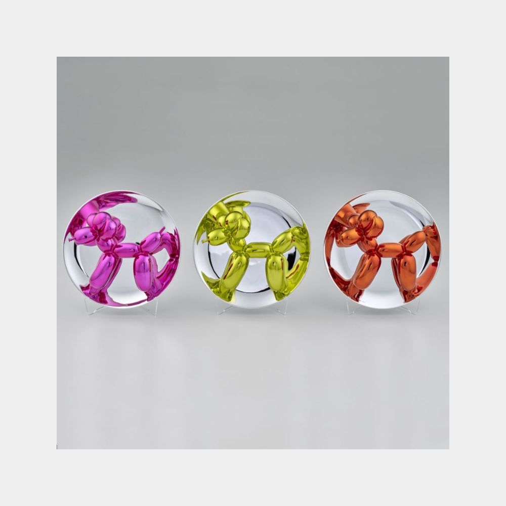 Jeff Koons, Balloon Dog Presentation Set (Magenta, Yellow, Orange ...