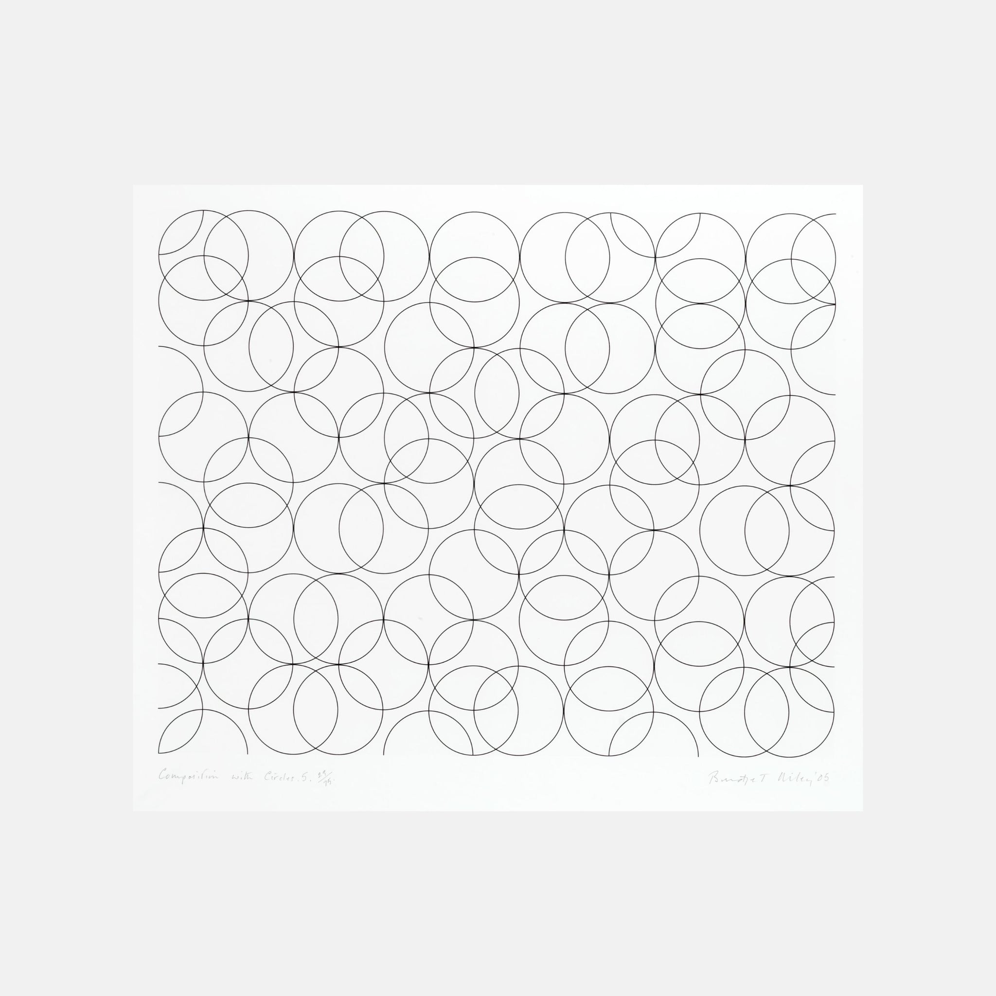 Bridget Riley, Composition With Circles 5, 2005 | Lougher Contemporary