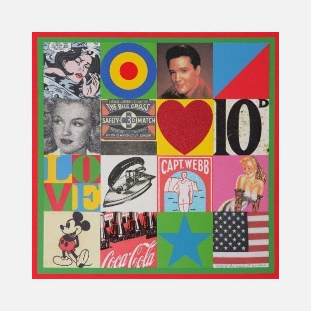 Peter Blake, Some of the Sources of Pop Art VI, 2007 | Lougher Contemporary