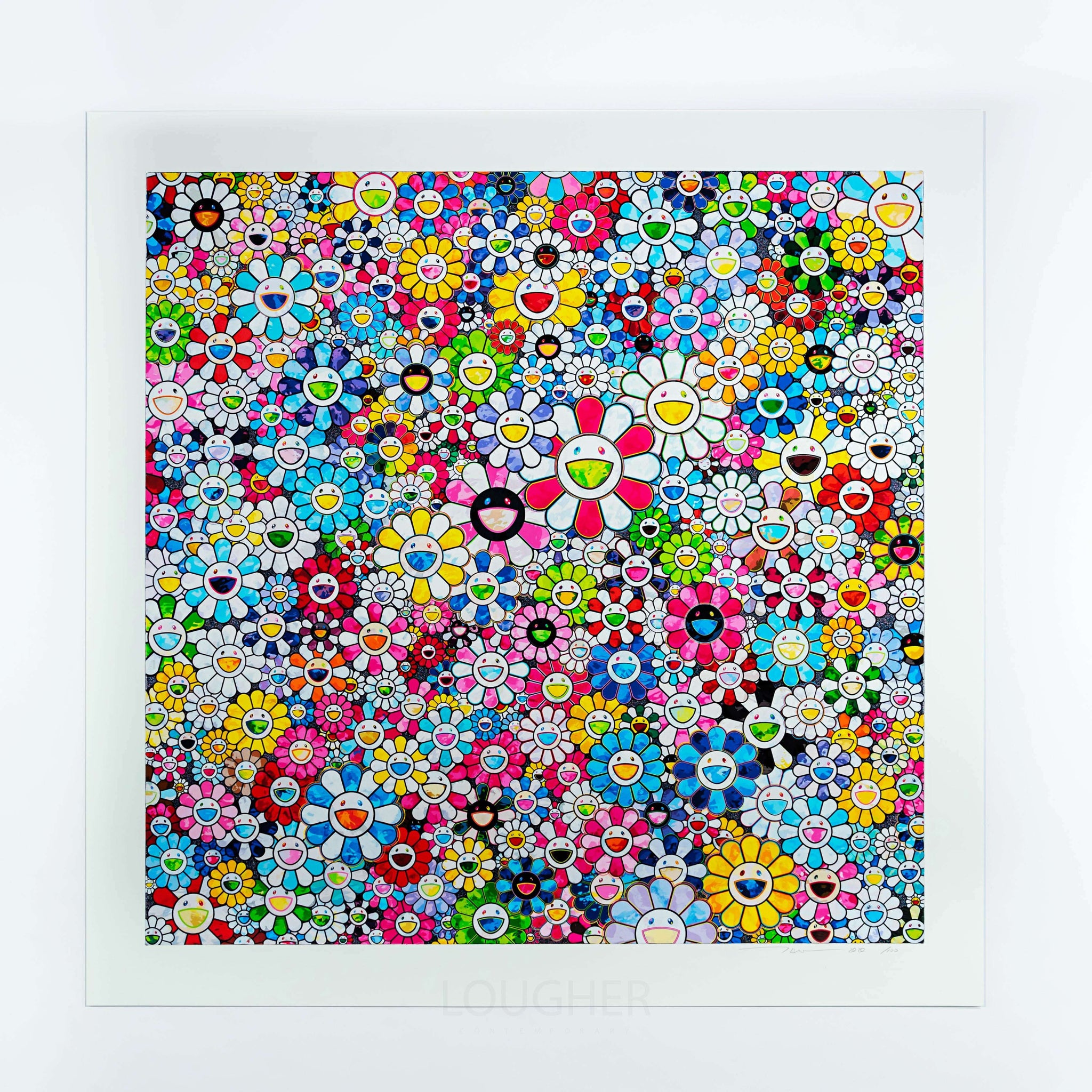 Takashi Murakami, Flowers with Smiley Faces, 2020 | Lougher Contemporary